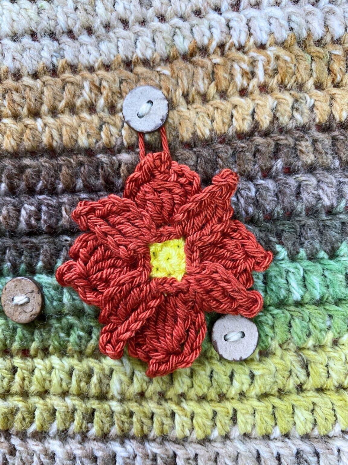 Poinsettia Crochet Pattern for a Christmas Ornament - Concrete Gems